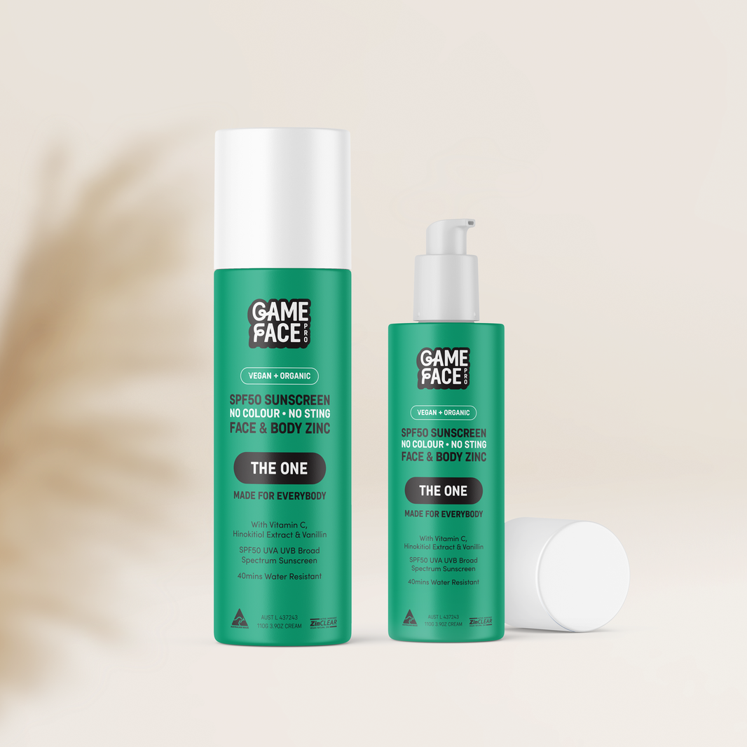 Game Face SPF50 Sunscreen Mineral, No Sting, No Nasties, No Worries ...